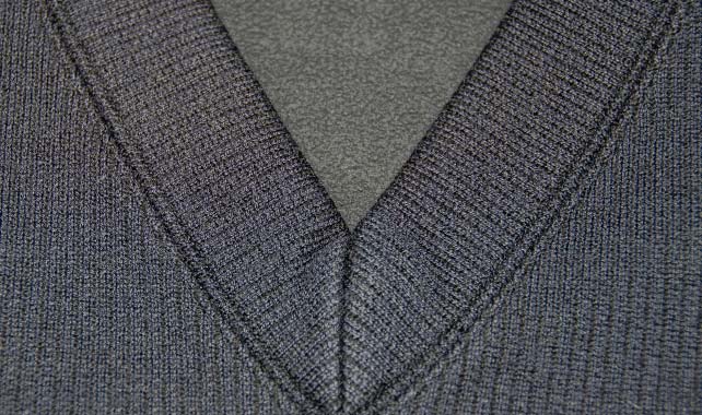 Blauer - 225 - Fleece-Lined V-Neck Sweater - Police Winter Sweater