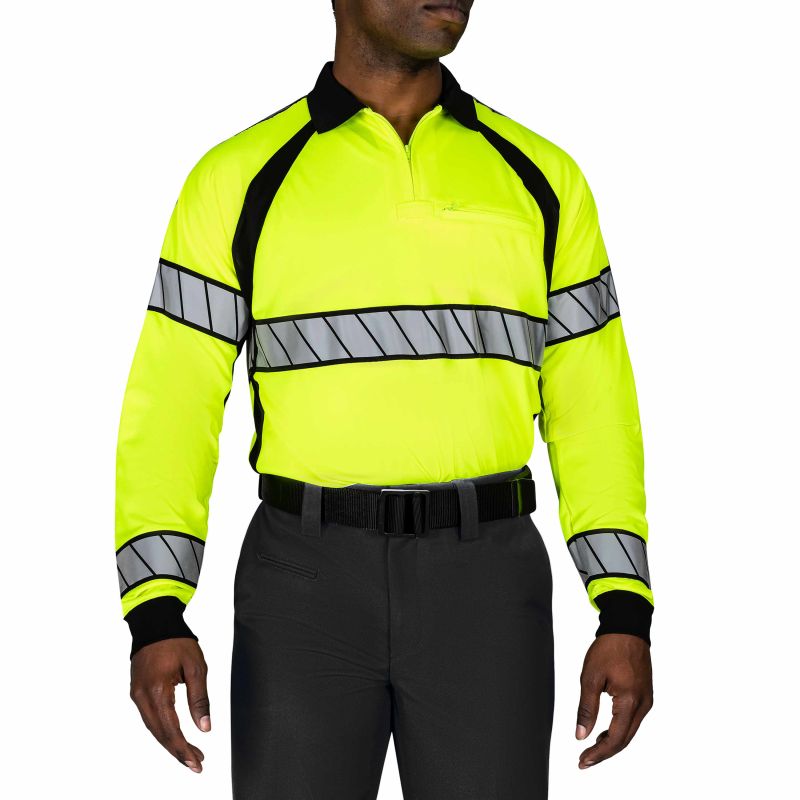 Blauer - 8147 - Long Sleeve Hi-Vis Polo Shirt - High Visibility Police Polo