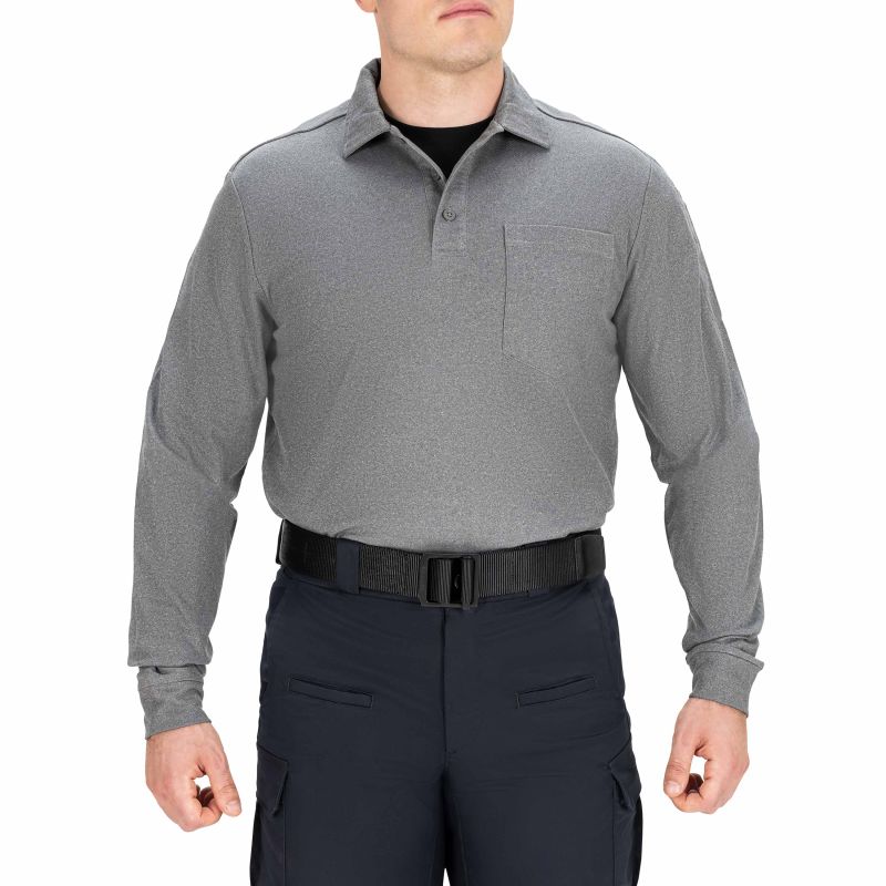 Long Sleeve Bicomponent Polo for Police - 8166- Blauer