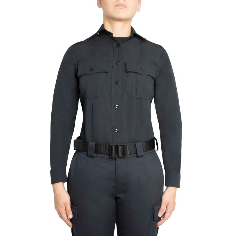 Womens Class A Police Uniform Shirt - Long Sleeve Cotton Shirt - 8431 ...