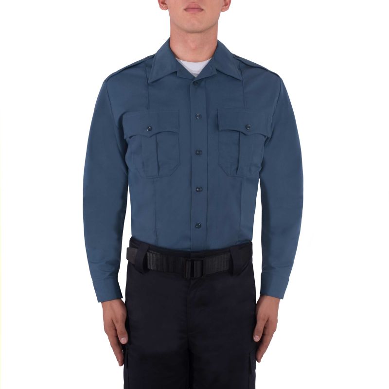 Blauer - 8703-7A - NJ Long Sleeve Cotton Shirt - New Jersey State ...