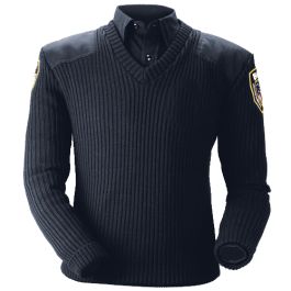 Police Sweater - Discounted Police Apparel - Classic V-Neck Sweater ...